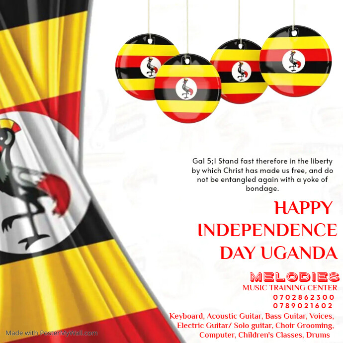 uganda independence day | PosterMyWall