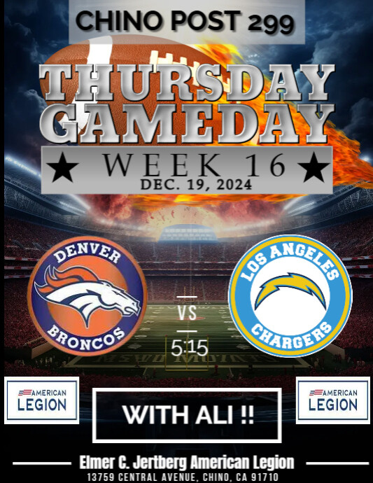 Copy of NFL WEEK 16 Thursday | PosterMyWall