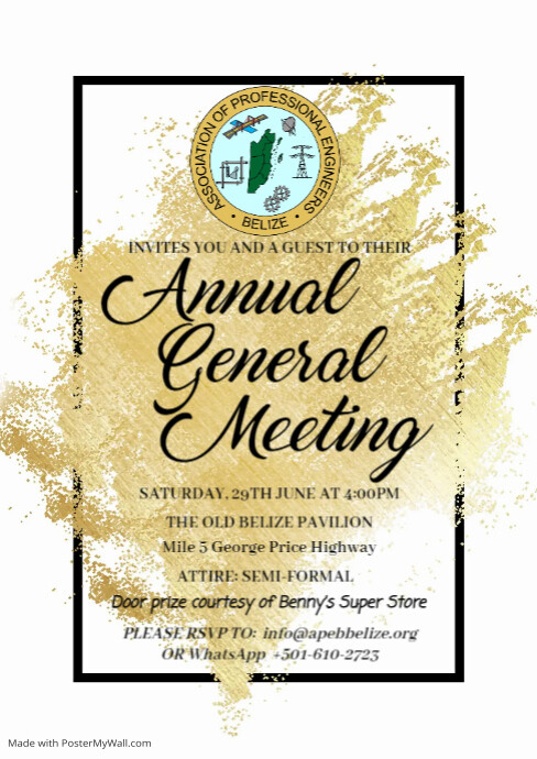 AGM invite | PosterMyWall