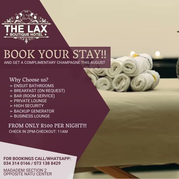 Hotel & Spa Video Ad Template | PosterMyWall