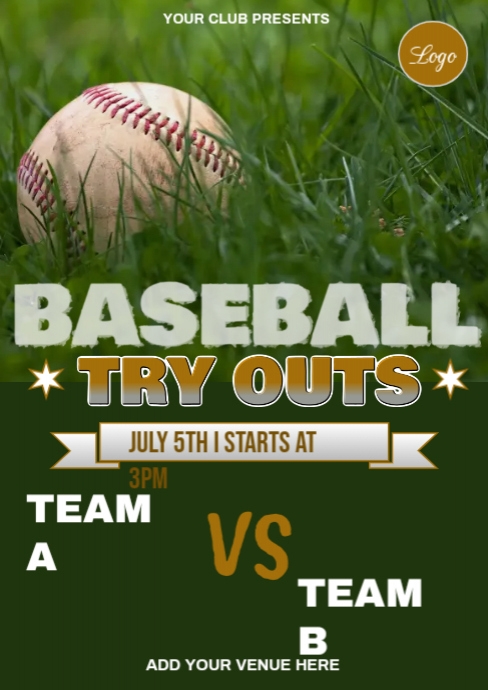 Copy of Copia de Baseball Template | PosterMyWall