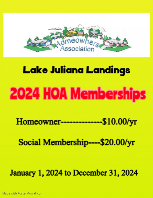 HOA membership | PosterMyWall