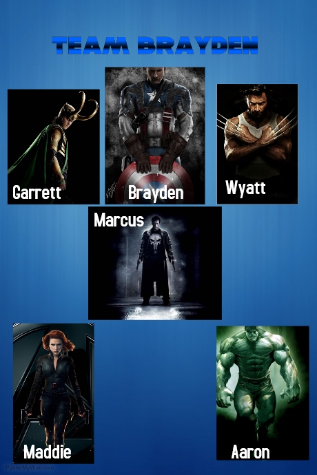Team Brayden | PosterMyWall