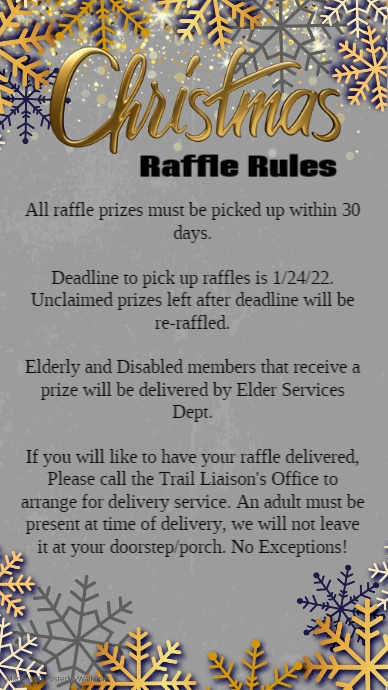 Christmas Raffle Rules | PosterMyWall