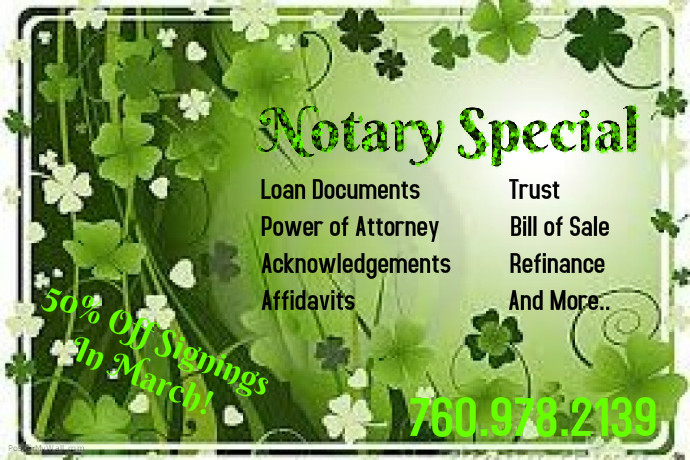 Copy of March Notary Special | PosterMyWall