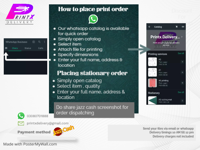 placing order | PosterMyWall