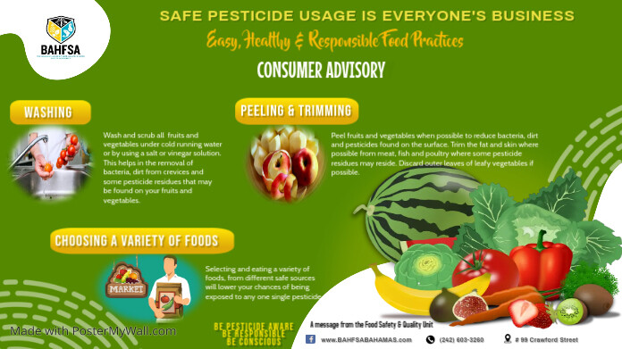 Consumer Advisory Safe Pesticide Usage | PosterMyWall