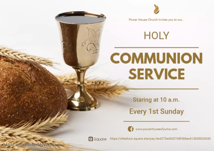 holy communion service | PosterMyWall