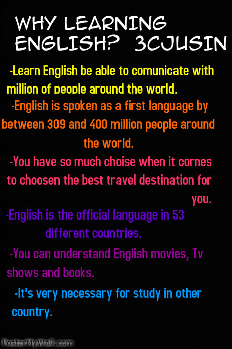 Why learning English? | PosterMyWall