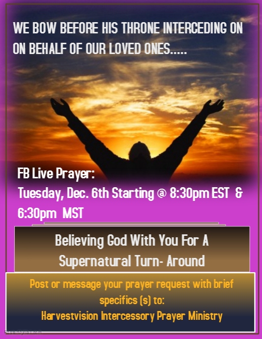 Harvestvision Intercessory Prayer Ministry | PosterMyWall