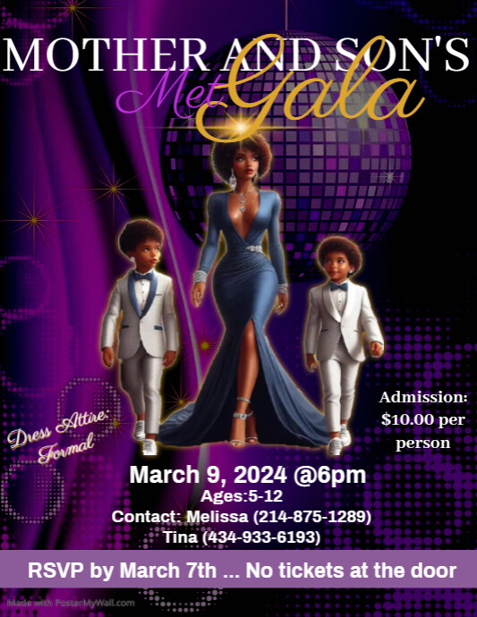 BATINA MOTHER/SON GALA | PosterMyWall