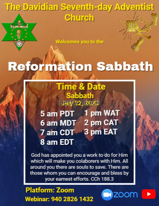 Reformation Sabbath | PosterMyWall