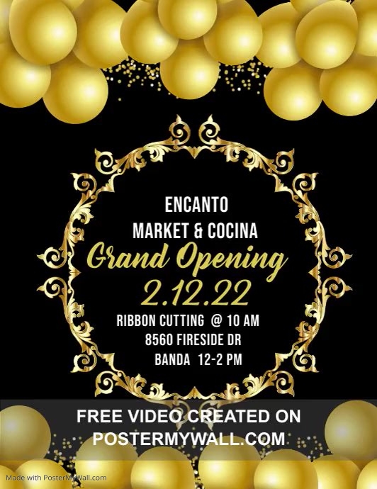 Copy of Copy of opening soon video template, coming soon | PosterMyWall