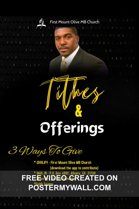 tithes and offering flyer (2) | PosterMyWall