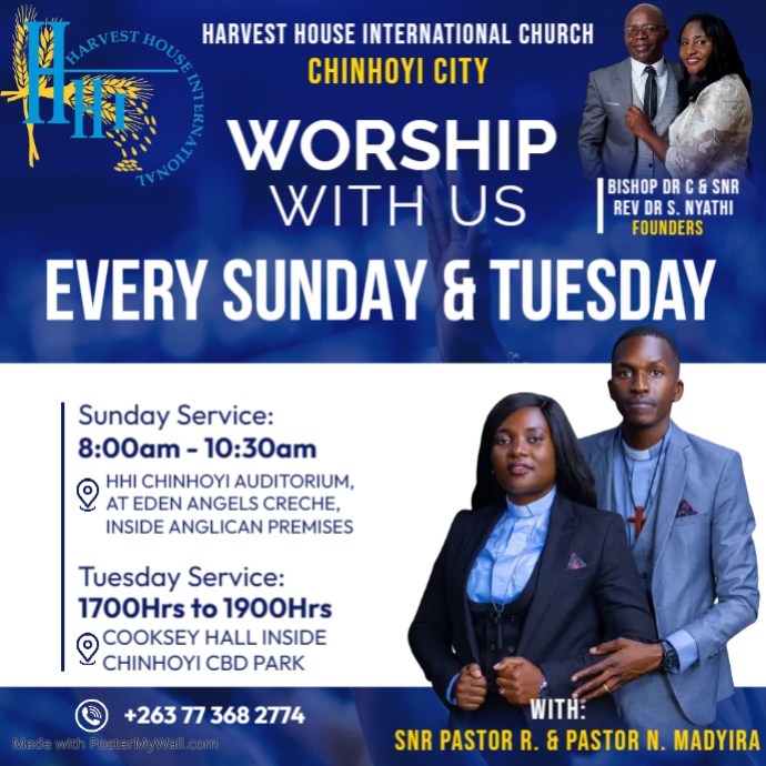 Copy of Worship with us every Sunday flyer | PosterMyWall