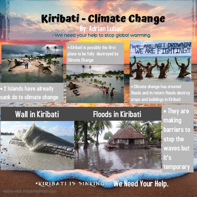Copy of Adrian Lubao - Kiribati- Climate Change | PosterMyWall