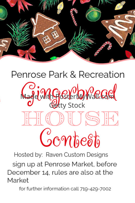 Gingerbread Contest Event Flyer Ad | PosterMyWall