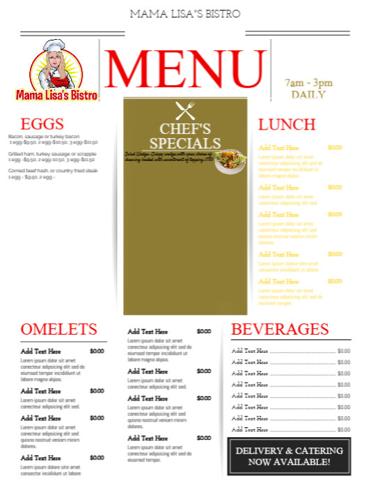 Copy of Menu | PosterMyWall