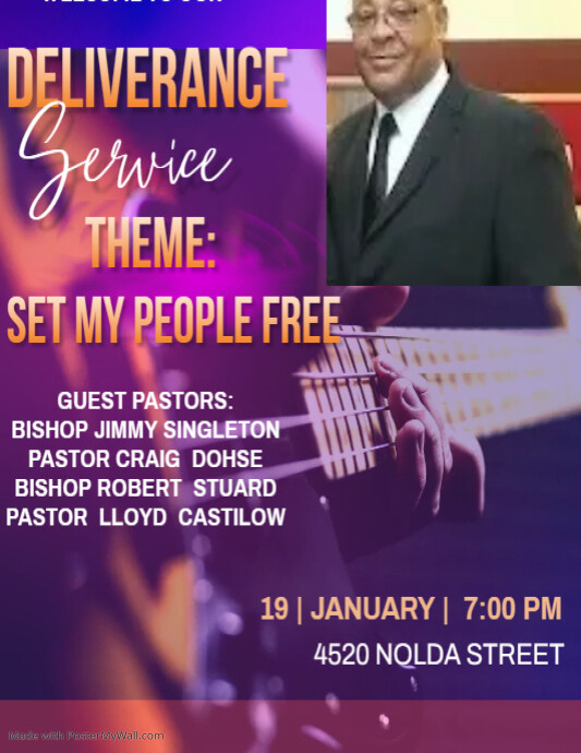 ODDAC Deliverance Service Flyer | PosterMyWall