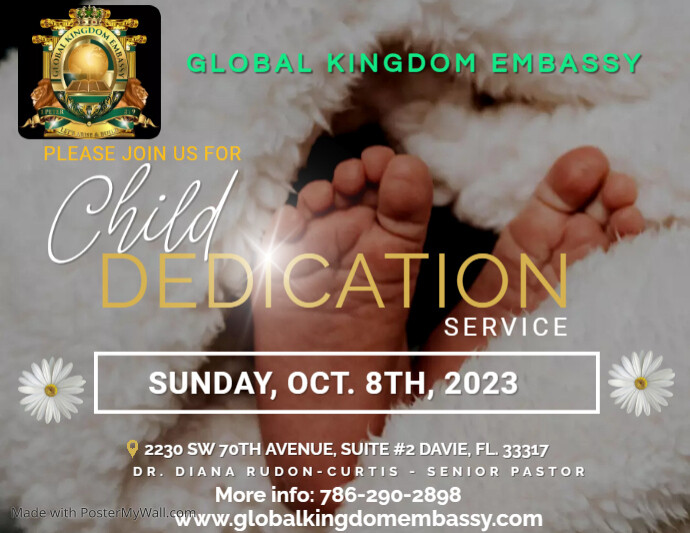 Child Dedication Flyer | PosterMyWall