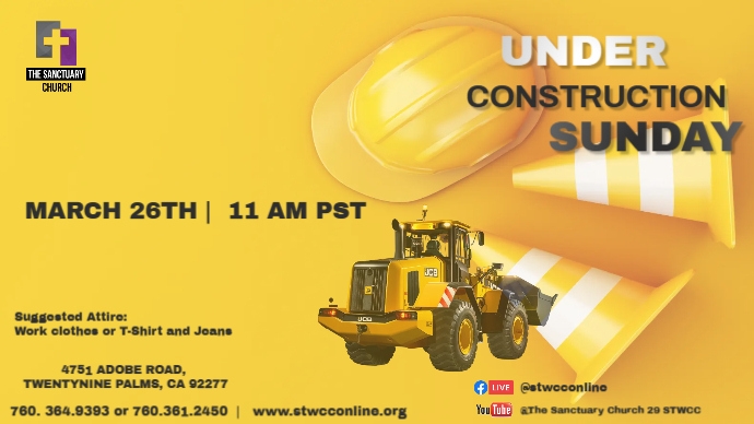 UNDER CONSTRUCTION FLYER TEMPLATE | PosterMyWall