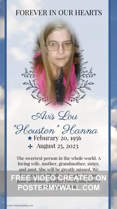 Blue Funeral Celebration of Life Display Post | PosterMyWall