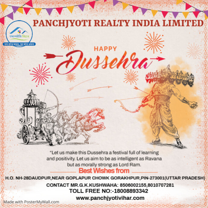 Happy Dussehra Post Template | PosterMyWall