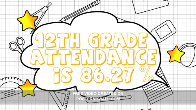 Copy of 12th Grade Attendance Template | PosterMyWall