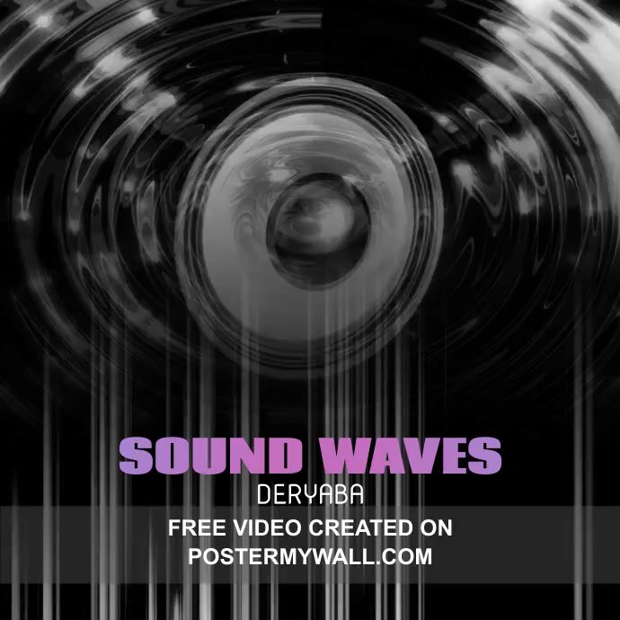 Sound Waves Speaker Video Mixtape Album Cover | PosterMyWall