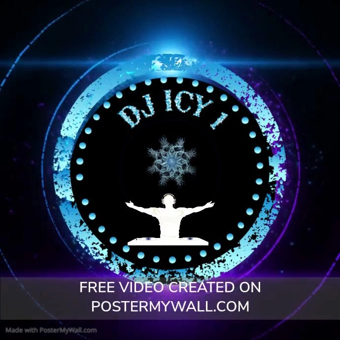 Circle Purple Neon Lights Video Logo | PosterMyWall