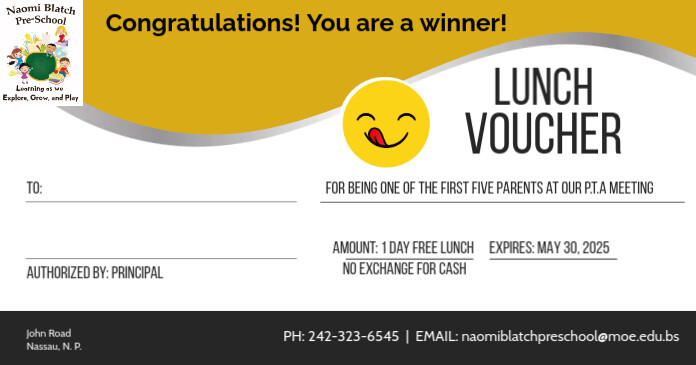 Lunch voucher | PosterMyWall