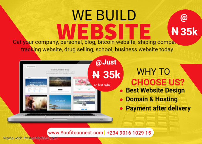 Website Design Service Ad Design | PosterMyWall
