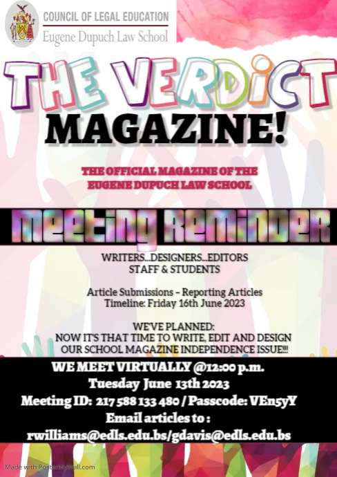 Meeting Reminder Flyer June | PosterMyWall