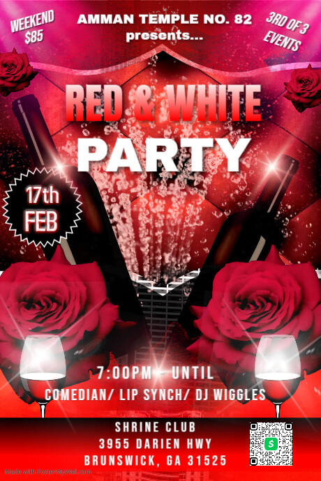 RED PARTY FLYER | PosterMyWall