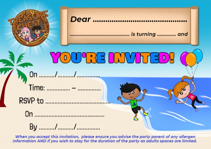 Soft Play Party Invite Front | PosterMyWall