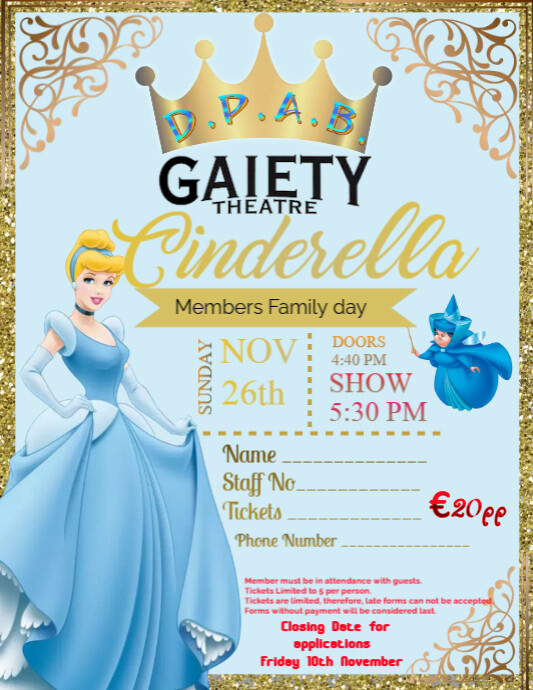 Cinderella birthday | PosterMyWall