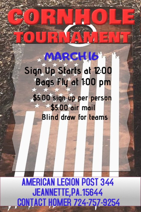 CORNHOLE | PosterMyWall