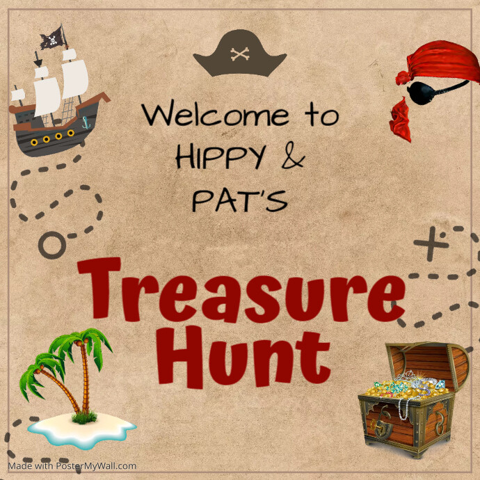 Brown paper treasure hunt design | PosterMyWall