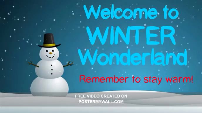 Winter Wonderland | PosterMyWall