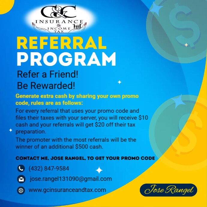 Referral program template | PosterMyWall