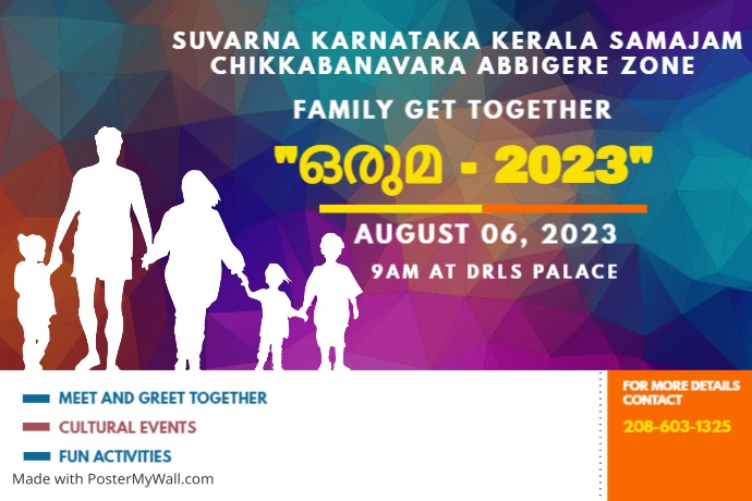 Community and Family Event Schedule Poster Template (1) | PosterMyWall