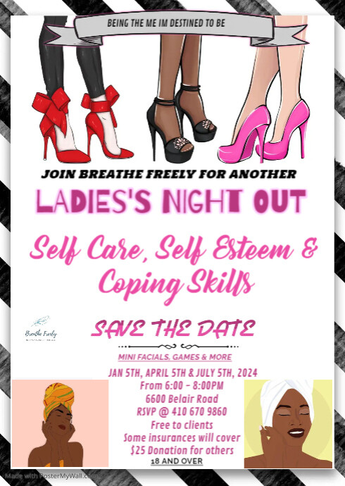 Girl's night out invitation | PosterMyWall