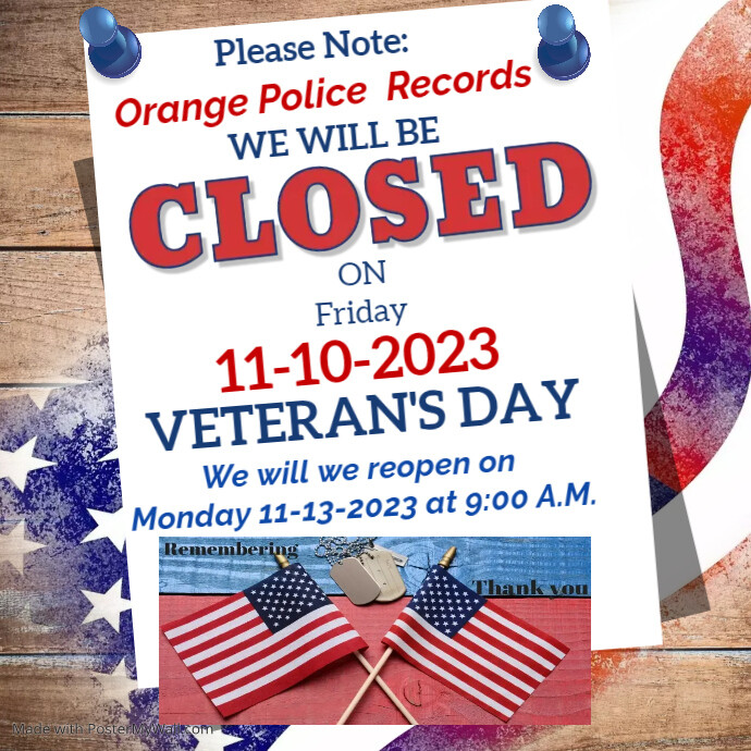 Veteran's Day Social Media Note Template | PosterMyWall