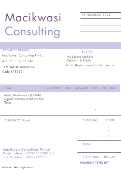 Copy of Modern Business Invoice | PosterMyWall