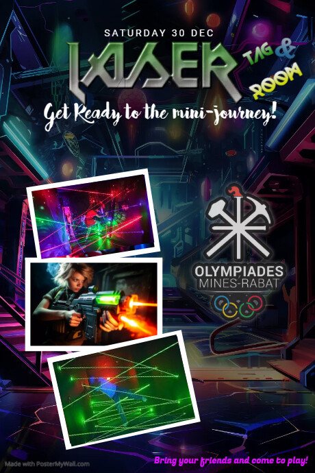 Copy of Laser Tag Flyer Template | PosterMyWall