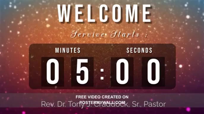 Copy of welcome countdown | PosterMyWall