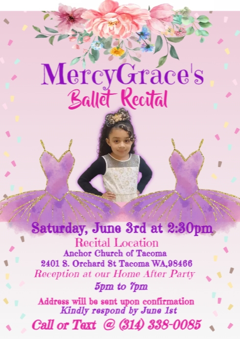 Ballet Recital Invitation | PosterMyWall