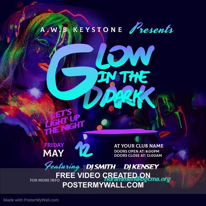 Glow Party Instagram Video Post | PosterMyWall