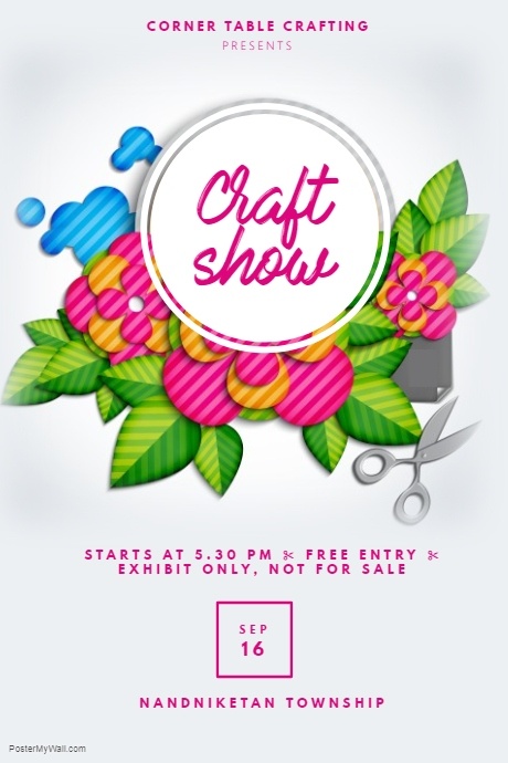 Copy of Craft Show Flyer Template | PosterMyWall