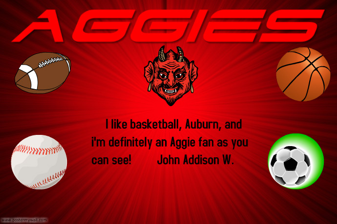 John Addison Weber/AGGIES | PosterMyWall